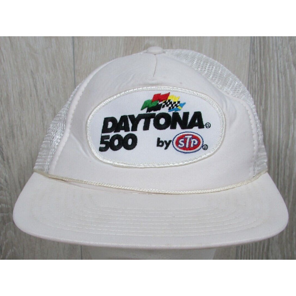 Nascar | Accessories | Vtg 8s Daytona 500 Stp Trucker Hat Race Car ...